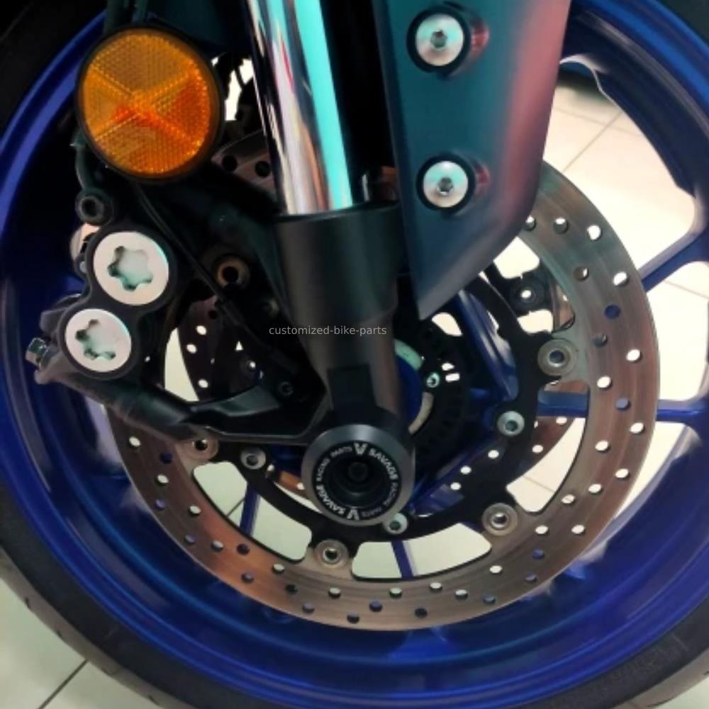 Front & Rear Set Axle Crash Bobbin Sliders - Yamaha YZF-R7 2021-2024 ...